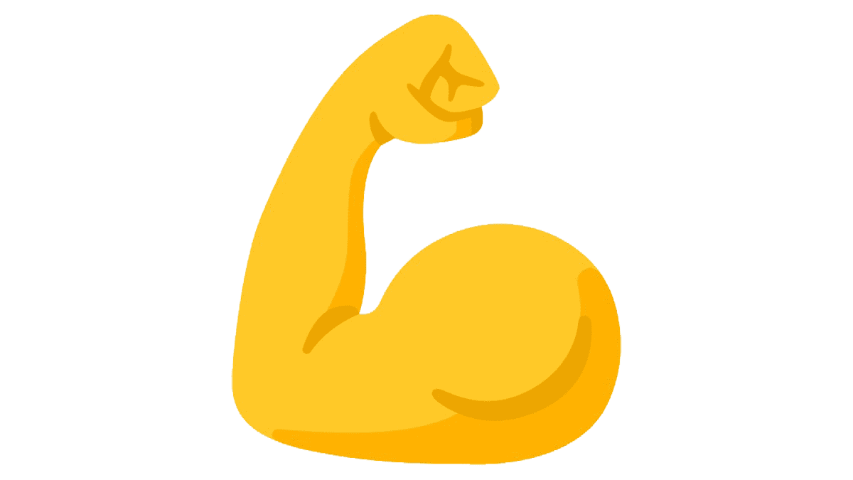 二头肌（Strong）表情符号定义及用法 - 云瑞Logo资源库